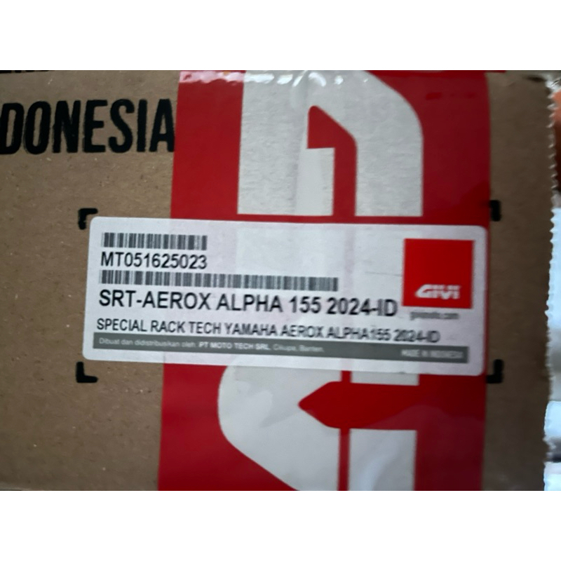 Jual Breket Box Motor SRT GIVI Aerox Alpha 2024 | Shopee Indonesia