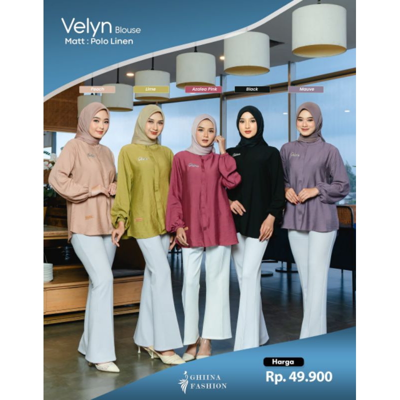 Jual VELYN BLOUSE BY GHINA FASHION | Shopee Indonesia