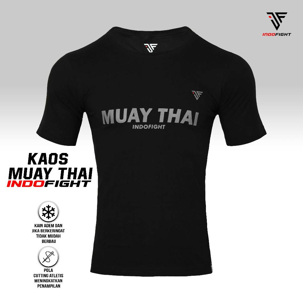 Jual Kaos Muay Thai Indofight T-shirt Muaythai Baju Muaythai Kaos ...