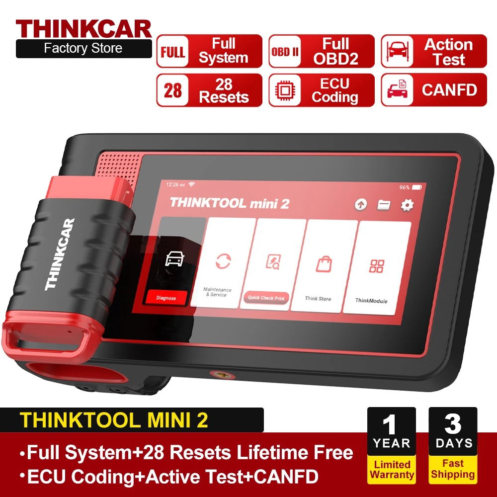 Jual THINKCAR Thinktool Mini 2 obd2 scanner full system Read Mileage ...