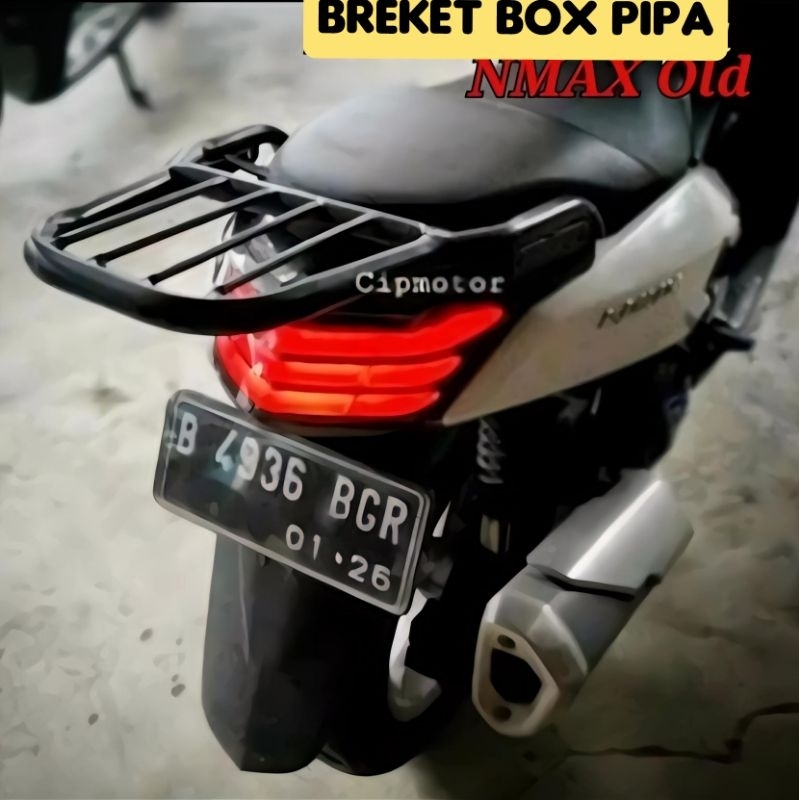 Jual Breket Box Nmax lama 2017 2018 2019 model Standart Pipa | Shopee ...