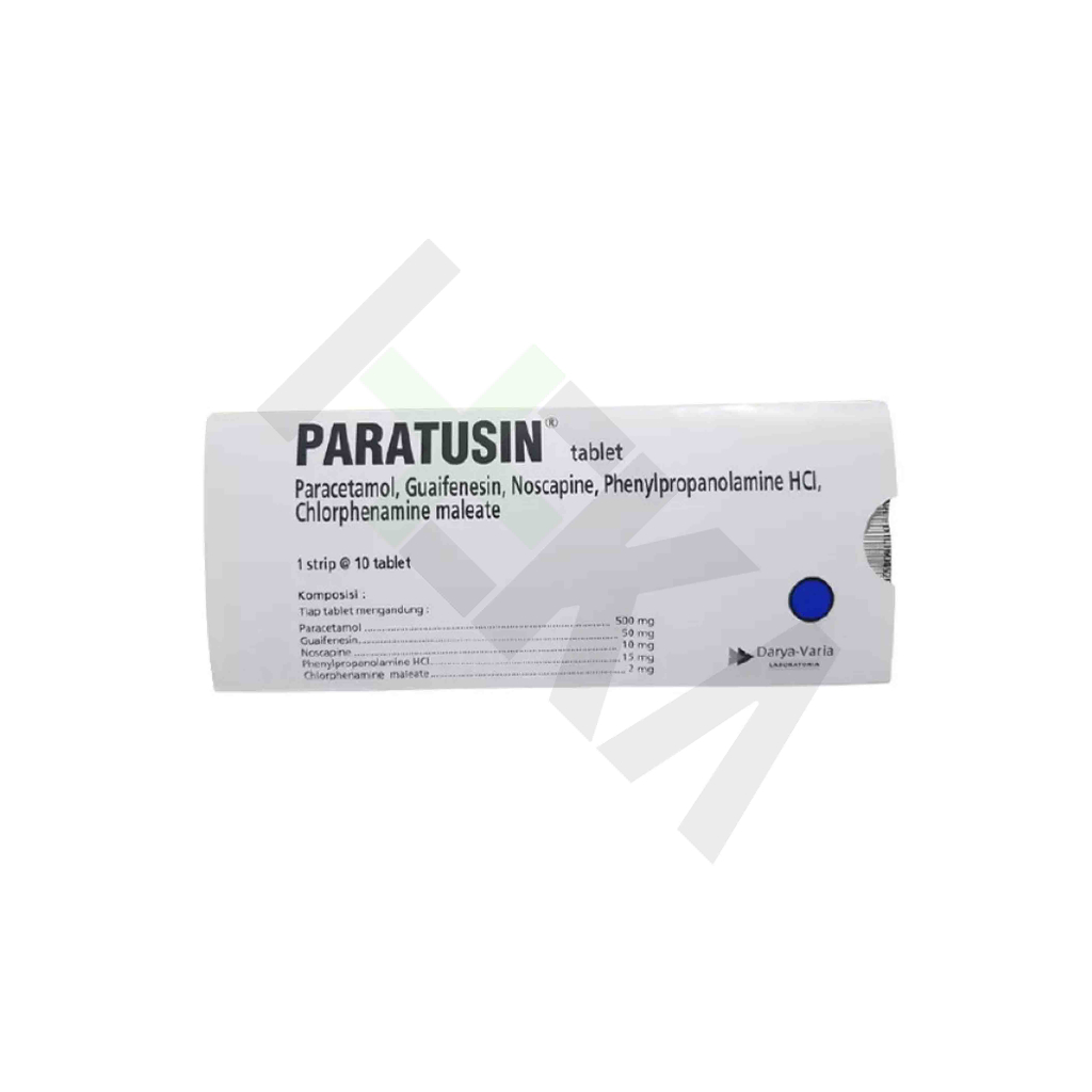 Jual Paratusin Strip isi 10 Tablet - Meringankan Gejala Flu Demam ...