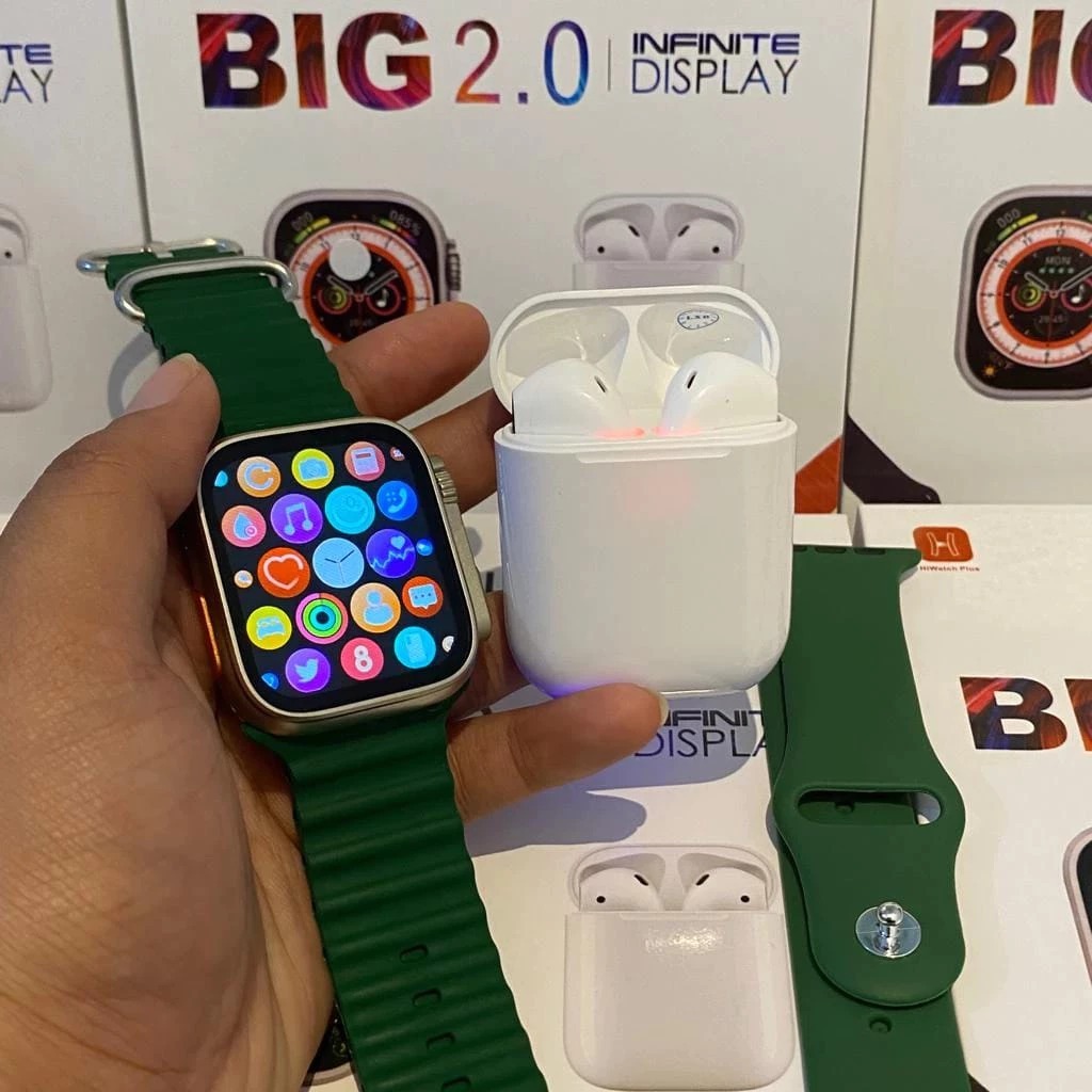 Jual Smartwatch i8 Ultra Watch 8 Free 2 tali Plus Earphone tws Full ...