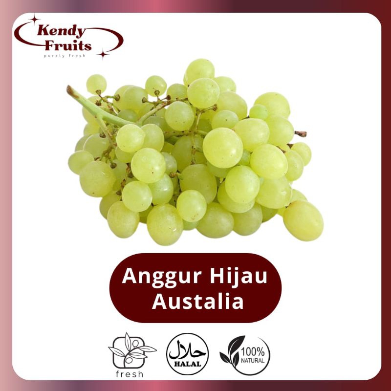 Jual ANGGUR Hijau Super Seedless Import Aussie 500 Gr | Buah Segar ...
