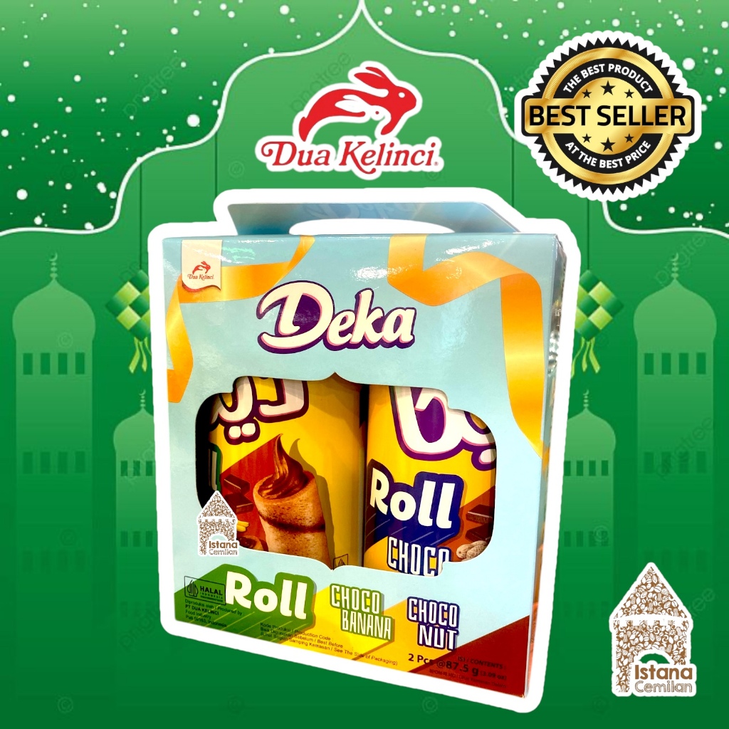 Jual Deka Dua Kelinci Wafer Roll Kaleng isi 2 .Kue Parsel / Gift Pack ...
