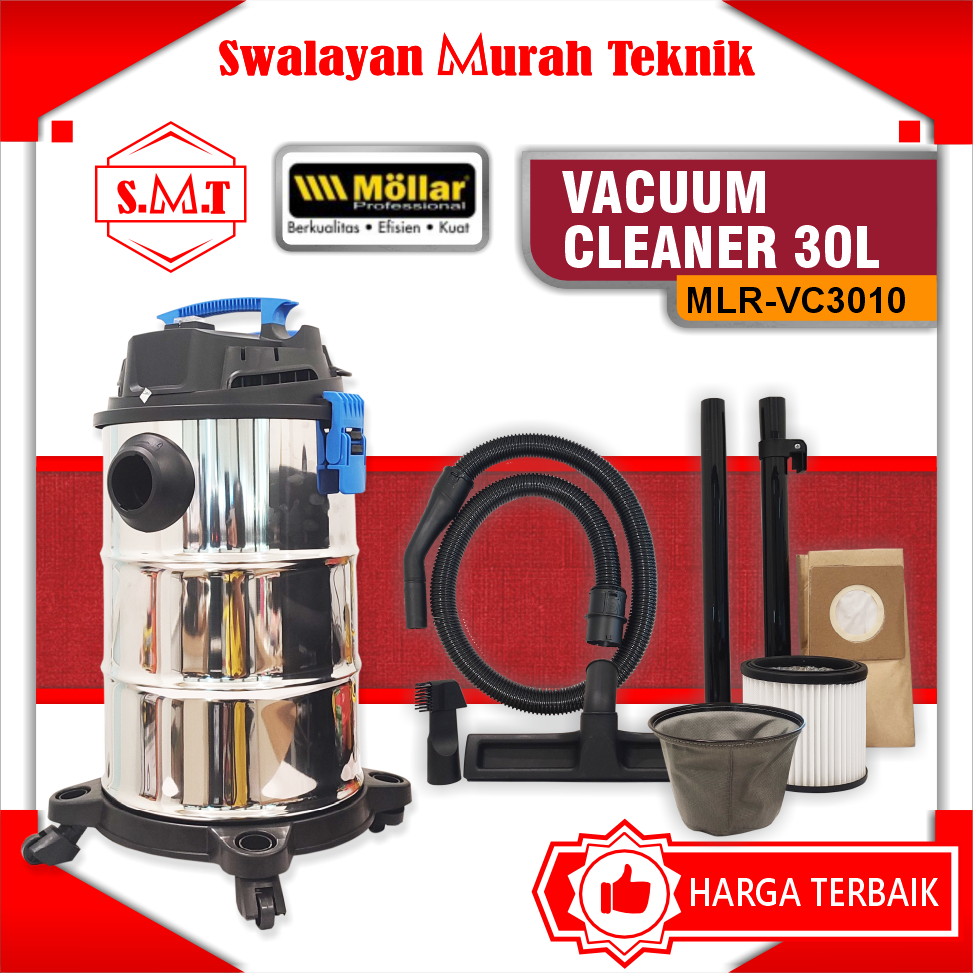 Jual Mesin Sedot Debu Basah Kering 30 Liter MOLLAR VC3010 Vacuum Cleaner | Shopee Indonesia