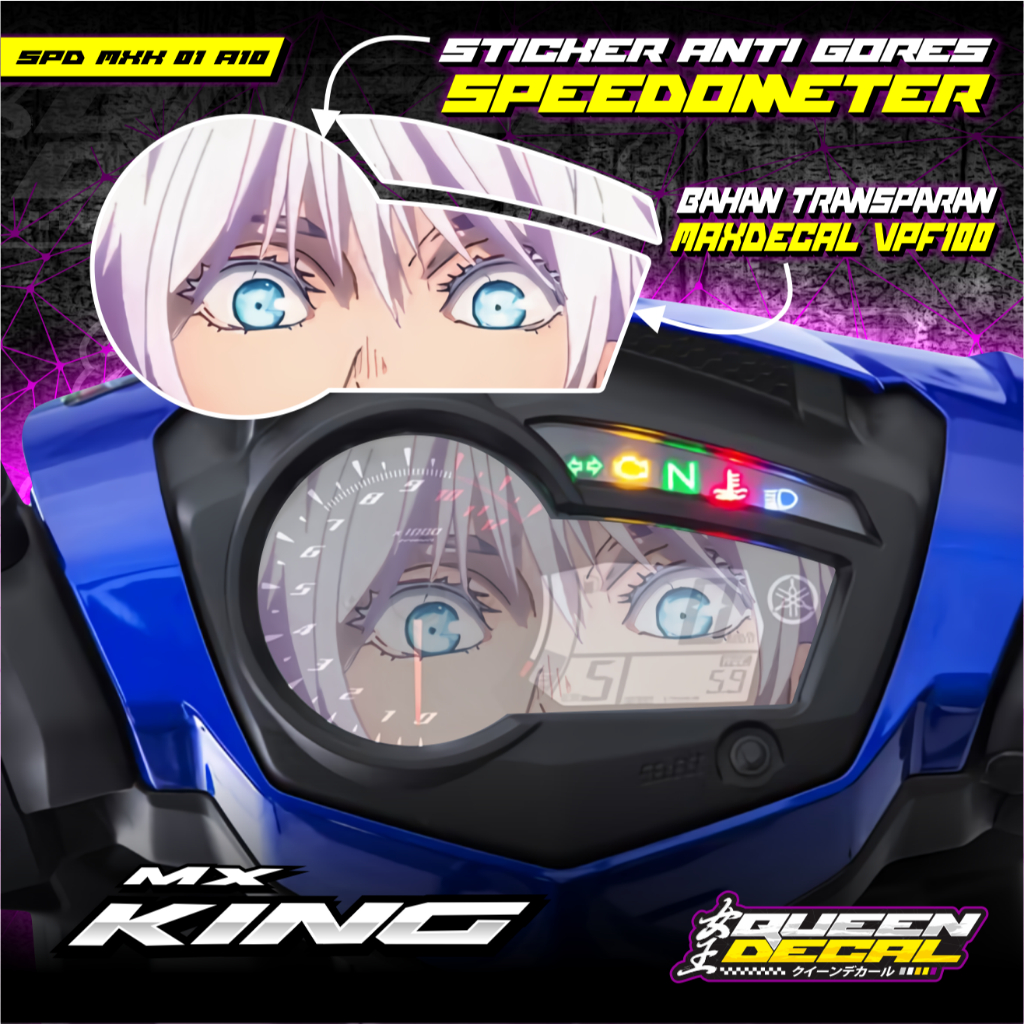 Jual Stiker Antigores Transparan Aksesoris Motor MX KING Motif Karakter ...