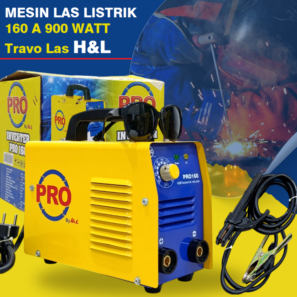 Jual Mesin Las Listrik 160A 900 Watt H&L Travo las Listrik Inverter ...