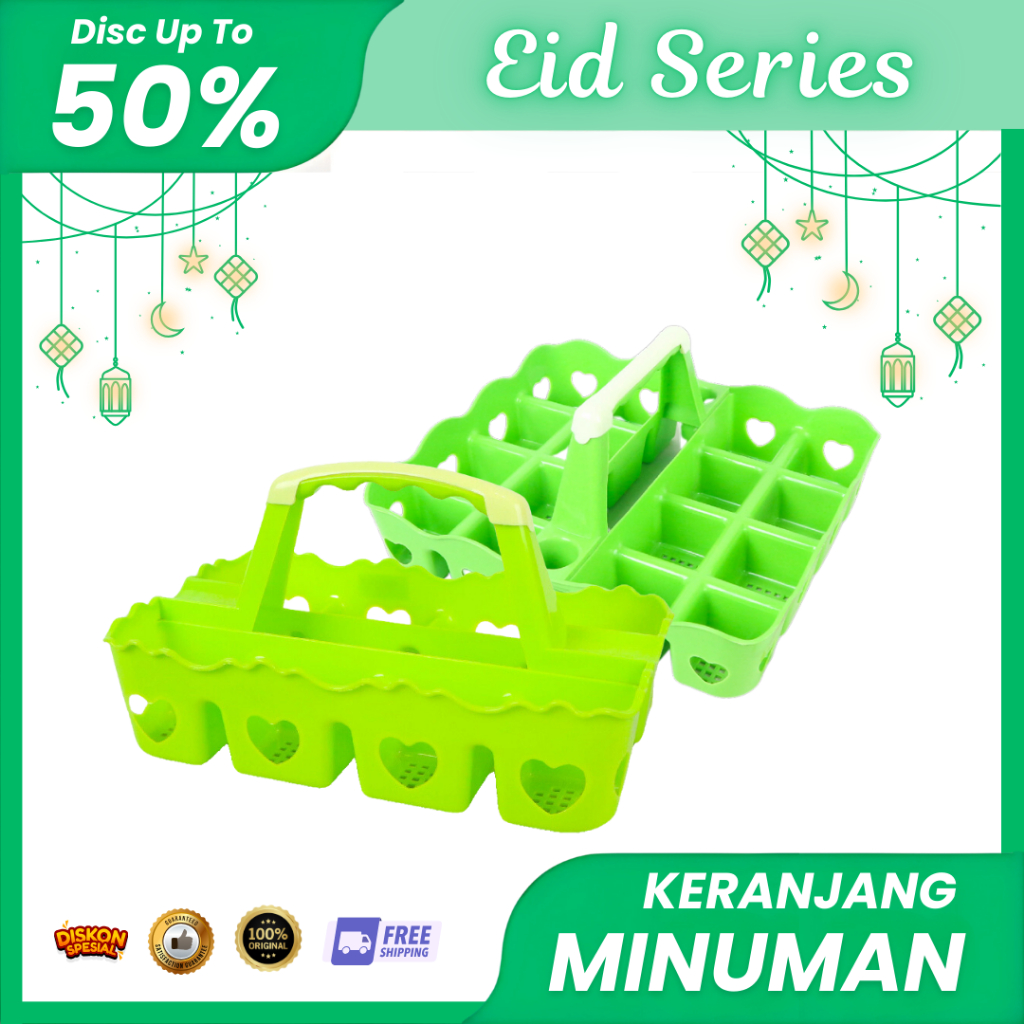 Jual Keranjang Wadah Gelas Minuman Aqua Kemasan 8 dan 16 lubang LS1 ...