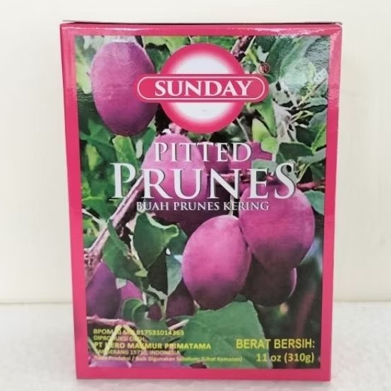 Jual Buah Prunes Kering Pitted Prunes Sunday 310g | Shopee Indonesia