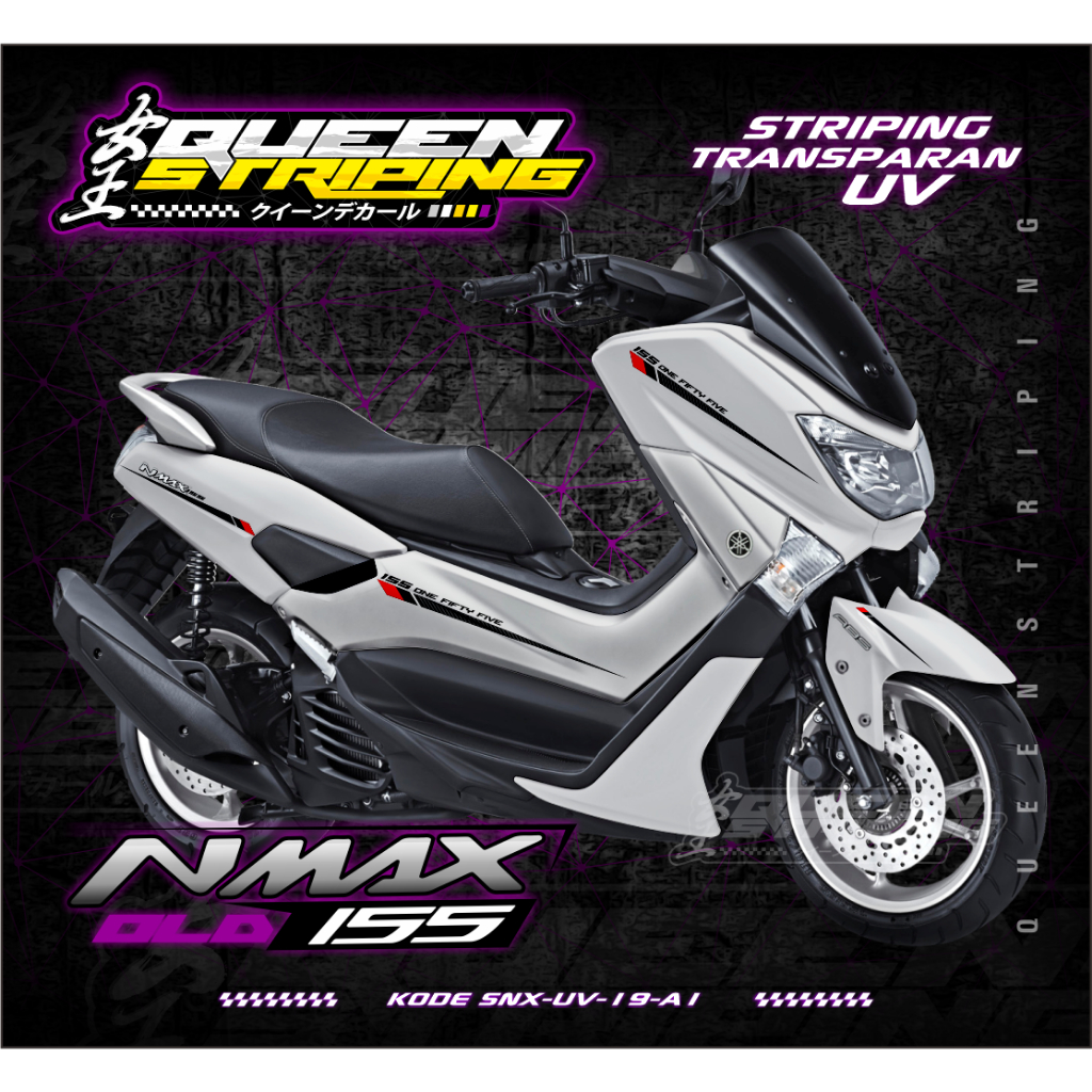 Jual Stiker Striping UV Transparan Bahan Premium Aksesoris Motor NMAX ...