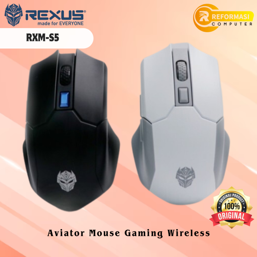 Jual Rexus S5 Aviator Mouse Gaming Wireless - RXM-S5 | Shopee Indonesia