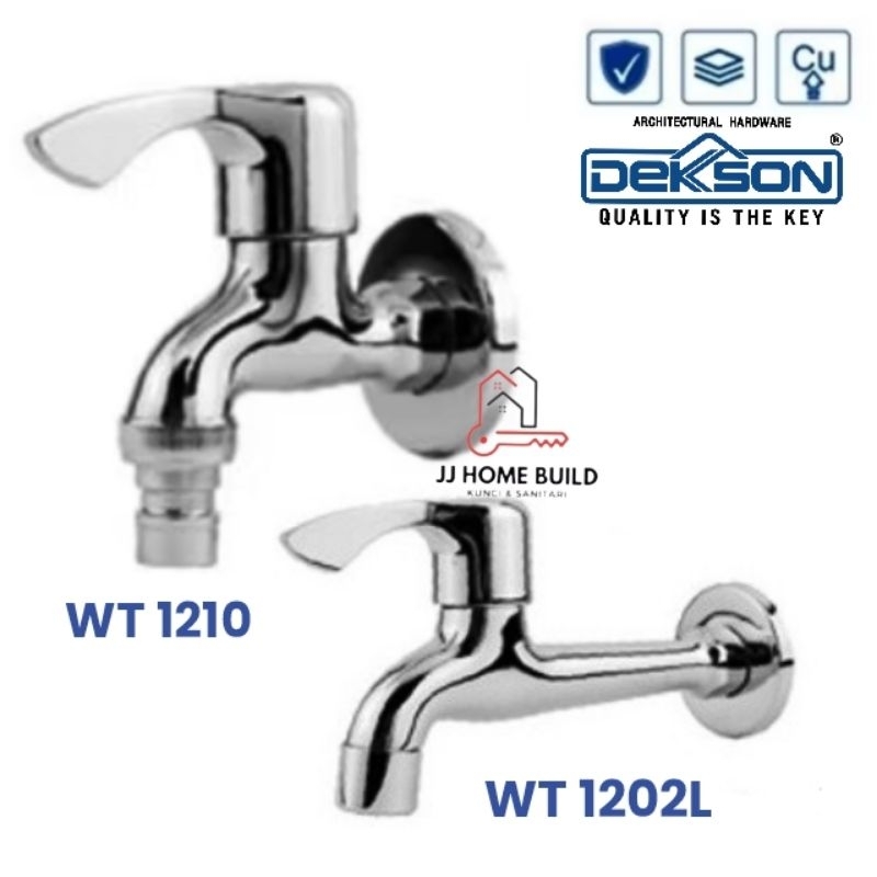Jual Kran Taman / Kran Tembok Dekson /Dekkson WALL TAP 1210/1202L Chrome Polish | Shopee Indonesia