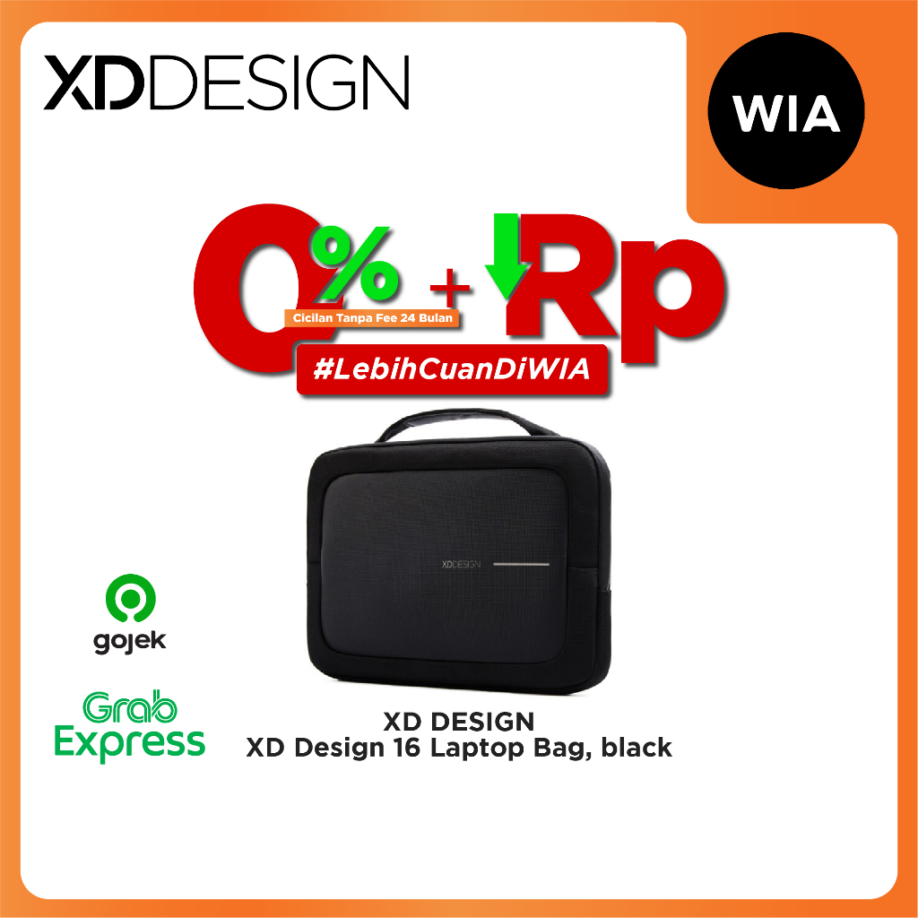 Jual WIA XD Design 14" / 16" Laptop Bag Black Tas Laptop Original ...