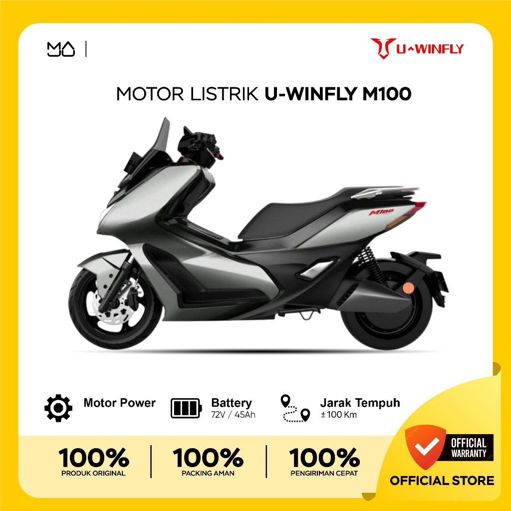 Jual U-WINFLY M100 Motor Listrik Baterai Lithium 5000 Watt NEW 2025 ...