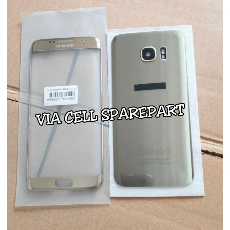 Jual Backdoor + Kaca LCD Kaca Depan Samsung S7 Edge G935 Original | Shopee Indonesia