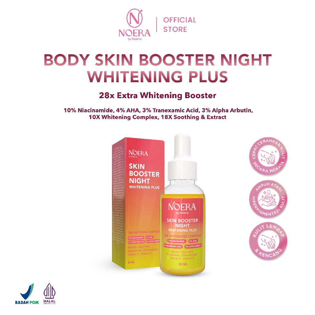 Jual Noera Paket Luxury Express Whitening Booster Day & Night | Whitening Booster Night Vitamin ...