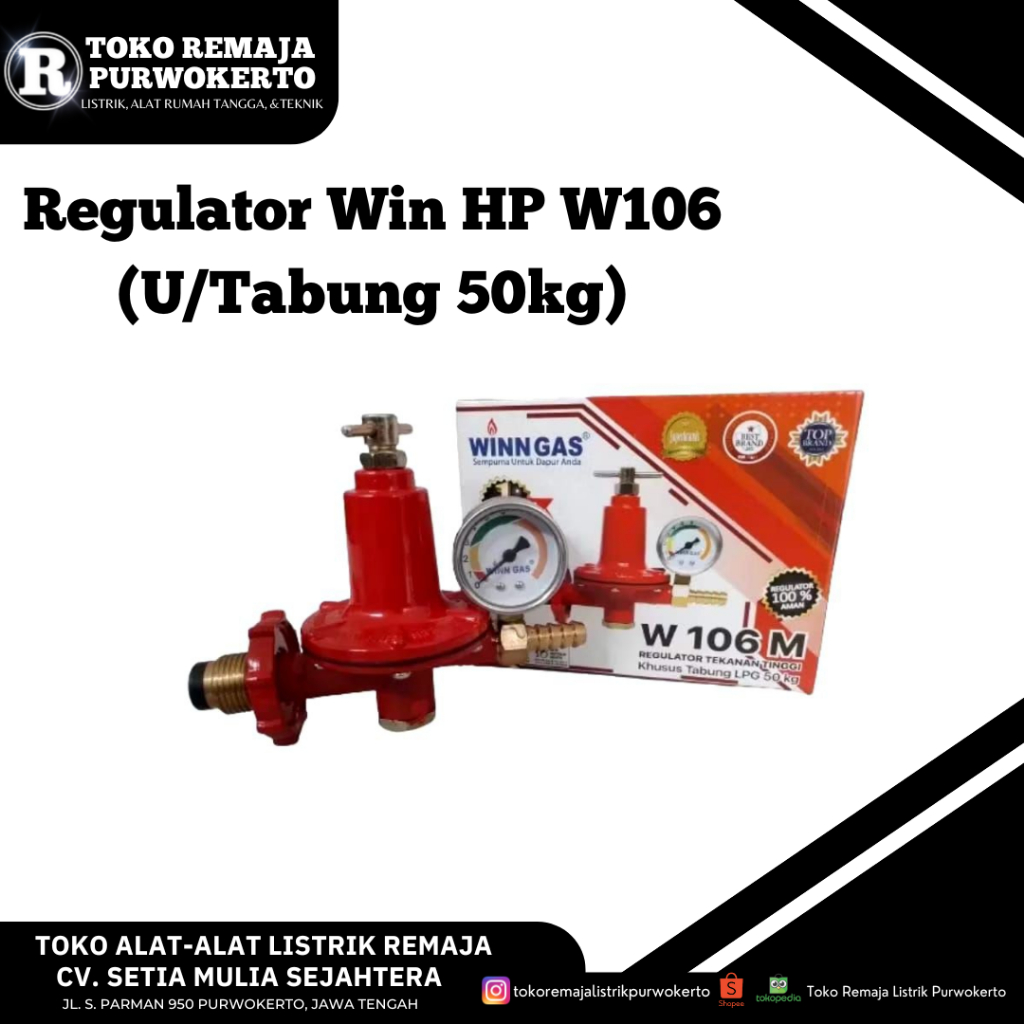 Jual Regulator Win HP W 106 (U/ Tabung 50 Kg) | Shopee Indonesia