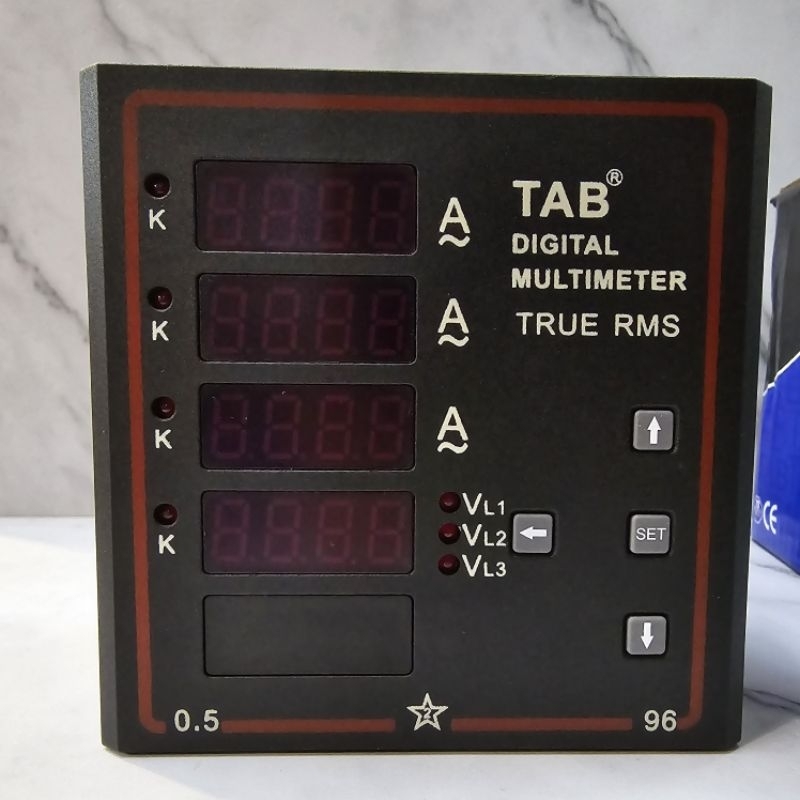 Jual DIGITAL AMPERE METER +VOLT METER 3PHASE TAB SFS9K4-3UI | Shopee ...
