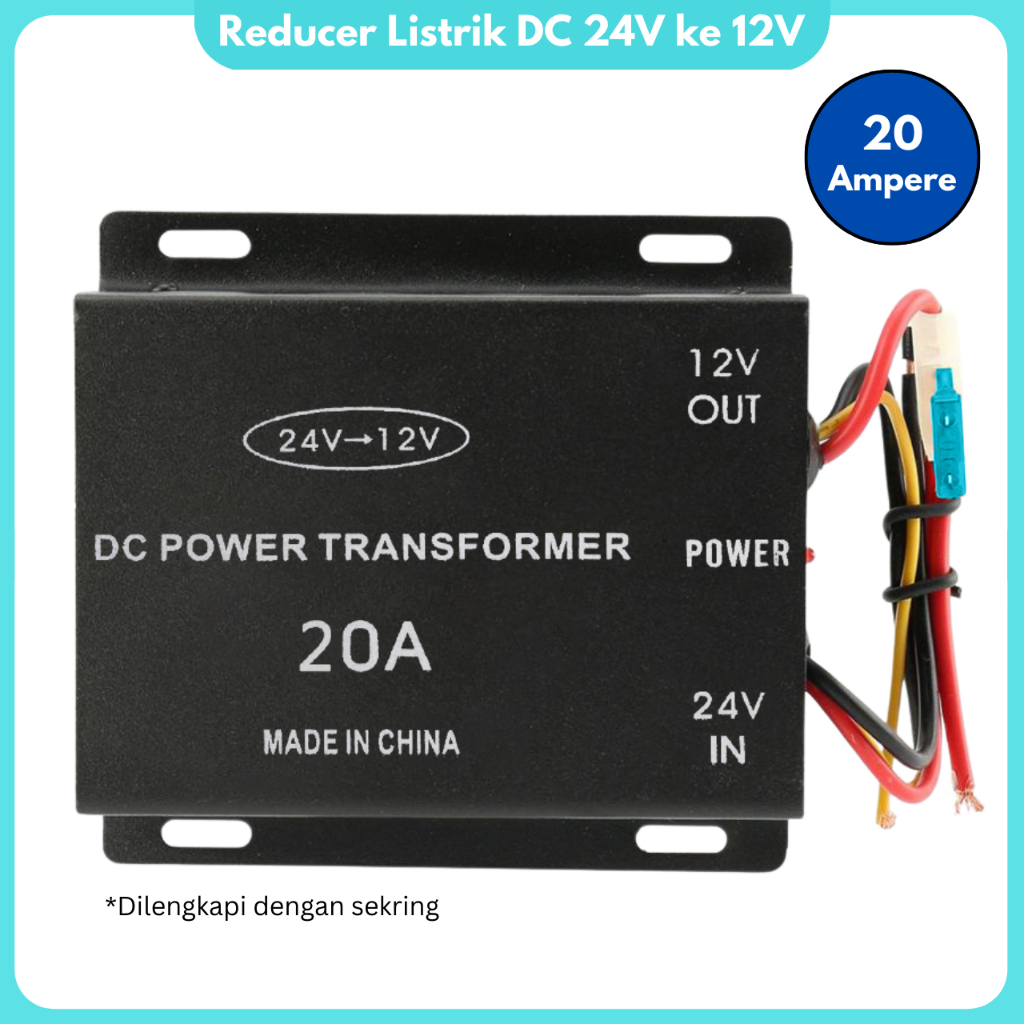 Jual voltage reducer converter mengubah tegangan listrik DC 24V menjadi ...