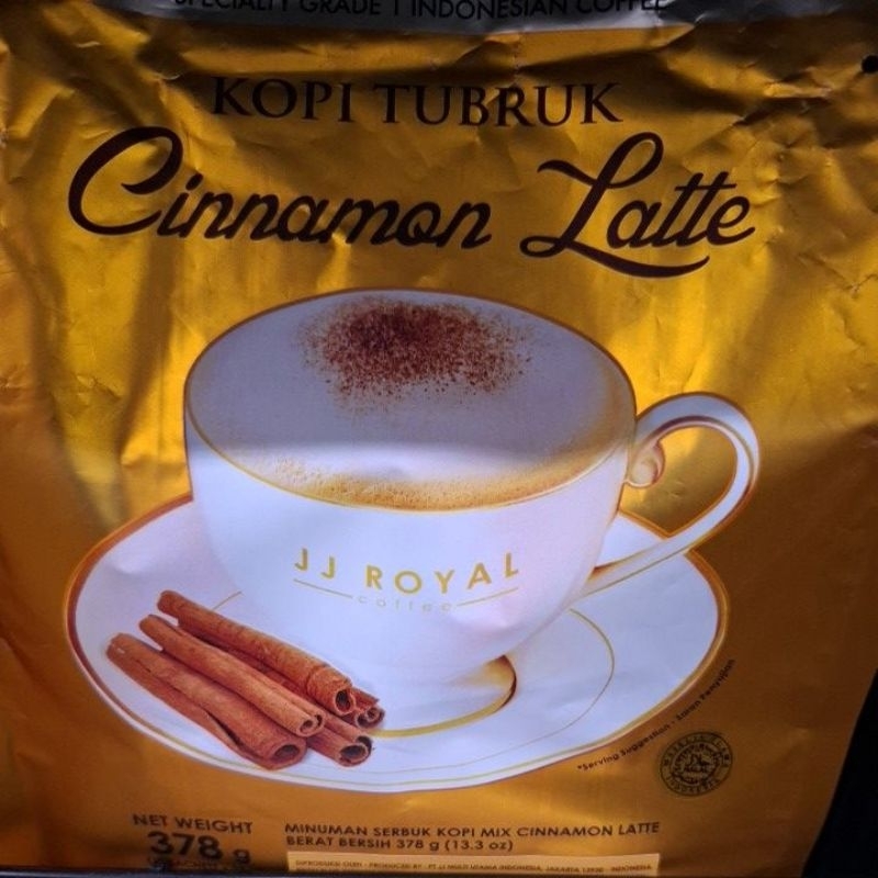 Jual jj royal kopi tubruk cinnamon latte exp 11 maret 2026 | Shopee ...