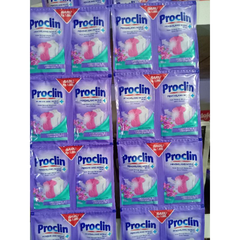 Jual PROCLIN Penghilang Noda 25 Ml RENCENG (ISI 24 PCS) | Shopee Indonesia