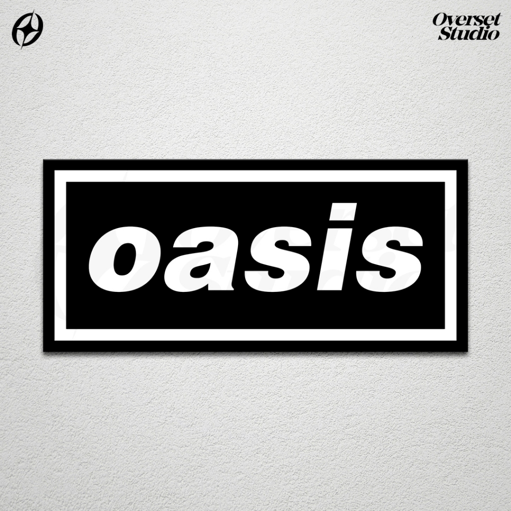 Jual (GRATIS ONGKIR & COD) Stiker Sticker Band OASIS / Stiker Band Music Metal Rock Pop ...