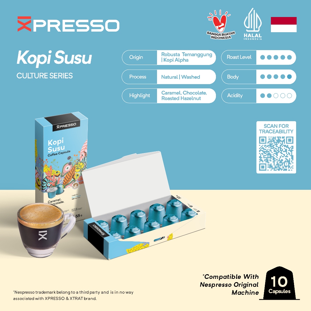 Jual XPRESSO Kopi Kapsul - Kopi Susu - Nespresso Coffee Capsules ...