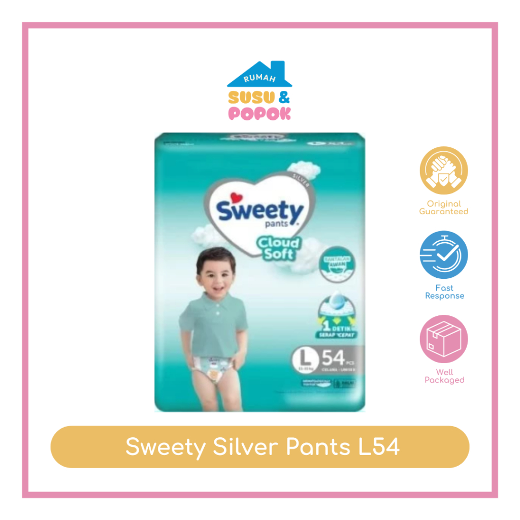Jual Sweety Silver Pants L54 | Shopee Indonesia