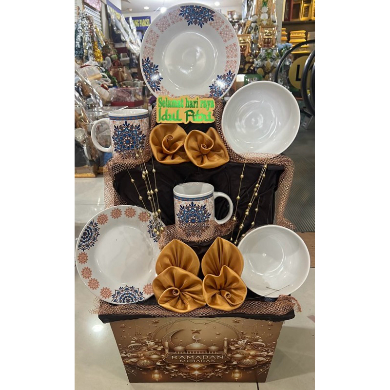 Jual parcel piring dinnerset/hadiah hampers lebaran 2025/parcel pecah ...