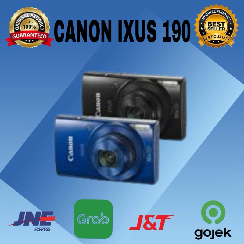 Jual camera canon ixus 190 wifi/canon 190/poket canon-white box,camera ...