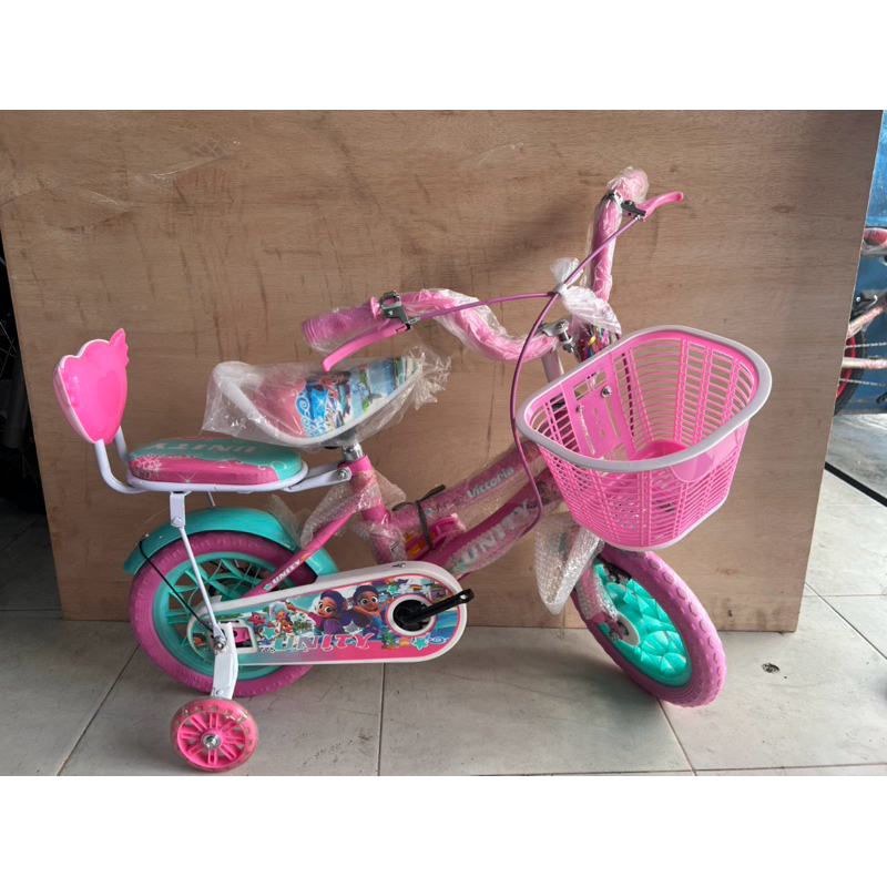 Jual SEPEDA ANAK PEREMPUAN 12 INCH UNITY VICTORIA DENGAN RODA BANTU LED ...