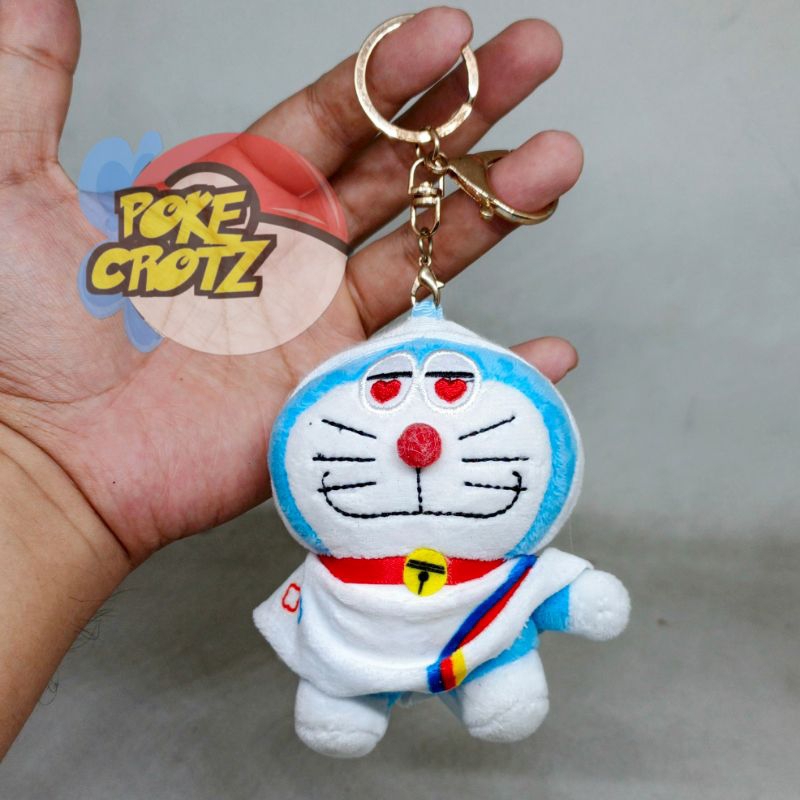 Jual Boneka doraemon flapping flag keychain original plush 10cm ...