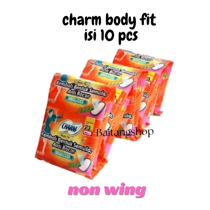 Jual Charm Body Fit Non Wing isi 10 Pcs - Pembalut Wanita Tidak ...