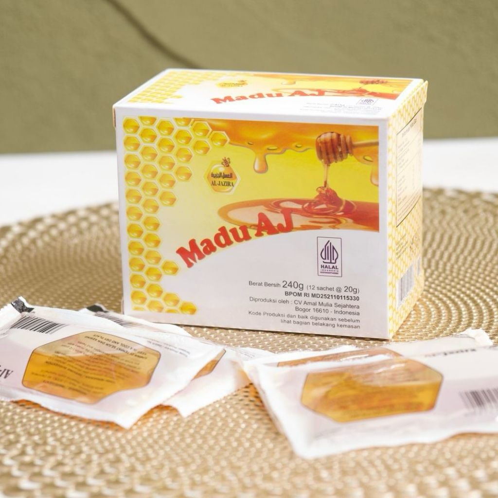 Jual Madu AJ Original Kemasan Sachet 1 Box Isi 12 Sachet | Shopee Indonesia
