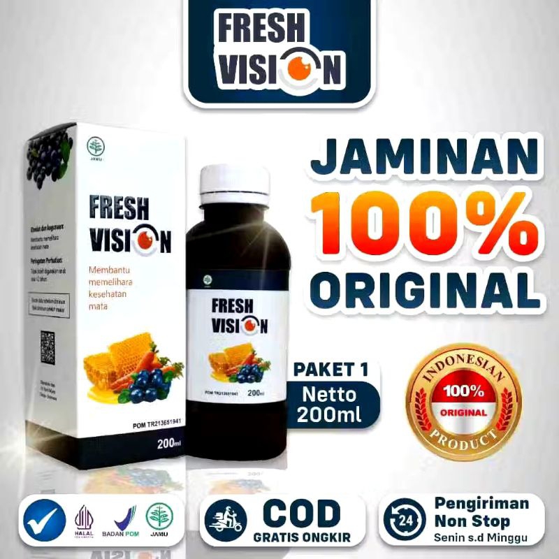 Jual Fresh Vision - Madu Herbal Alami Mencegah Mata Minus Dan Silinder ...
