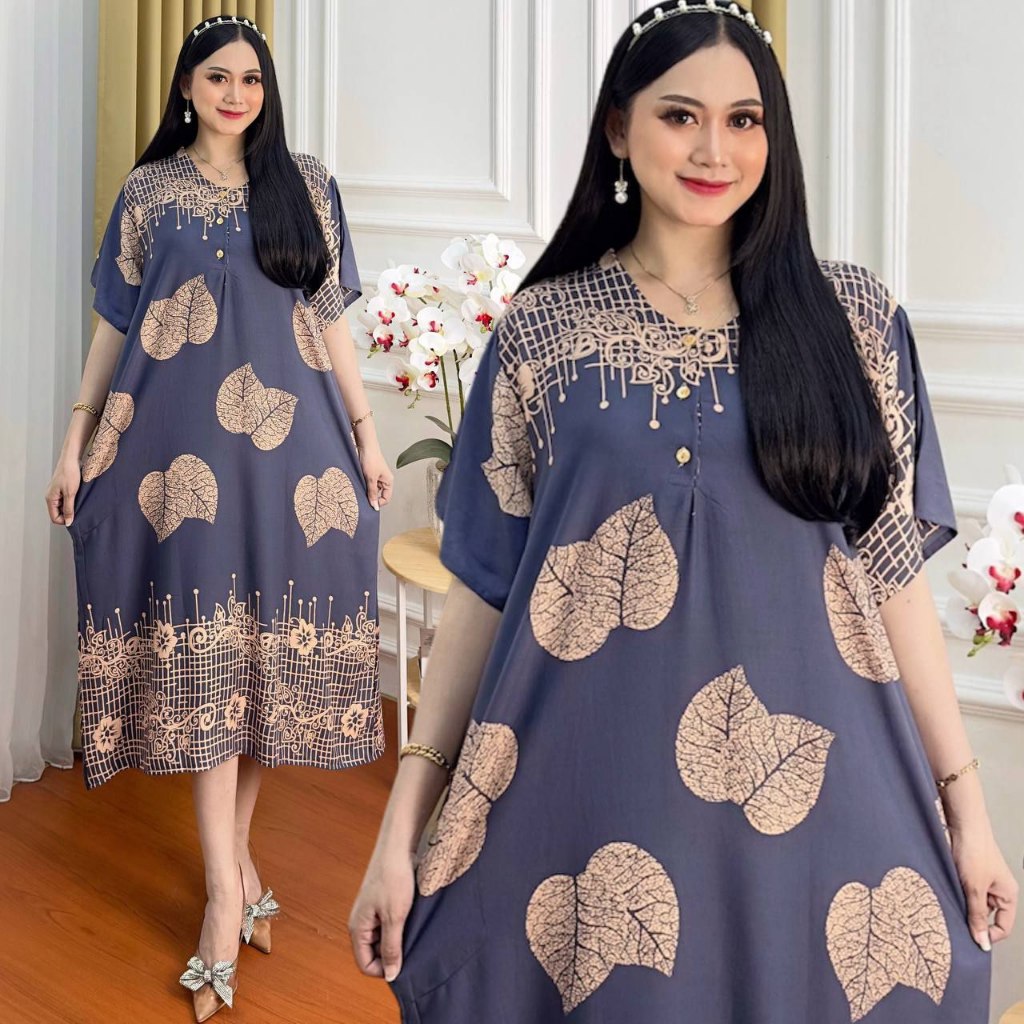 Jual DASTER JUMBO LD 125 cm- Lengan Pendek Dengan Motif Terbaru Kancing ...