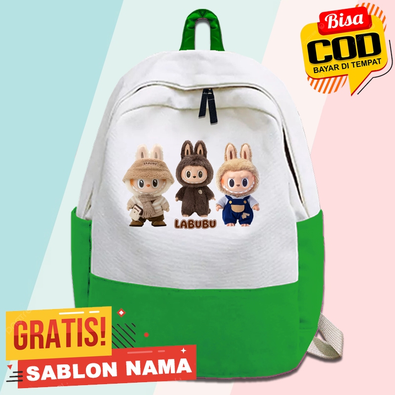Jual Tas Ransel Anak Labubu / Tas Gendong Anak Sekolah TK SD Ngaji Laki Laki & Perempuan Custom ...