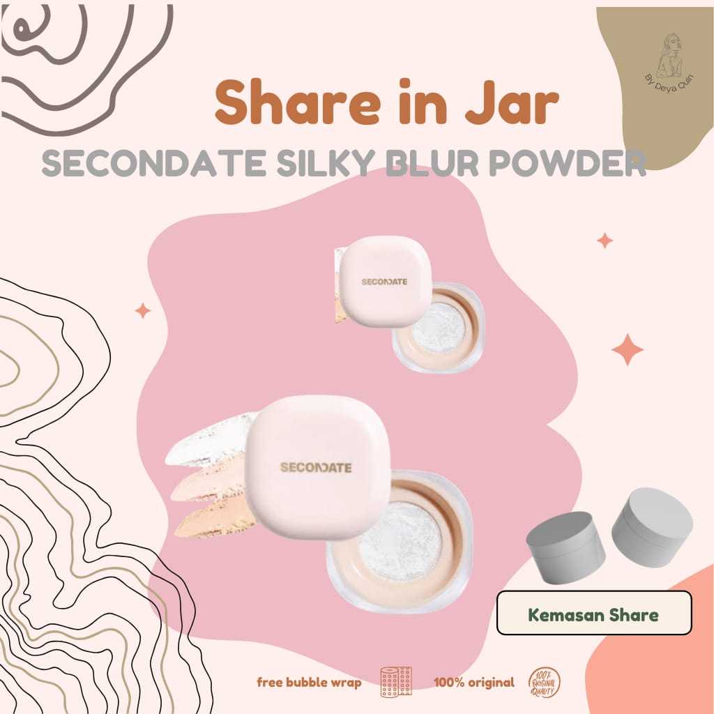 Jual (Share in Jar) Secondate Silky Blur Powder | Shopee Indonesia