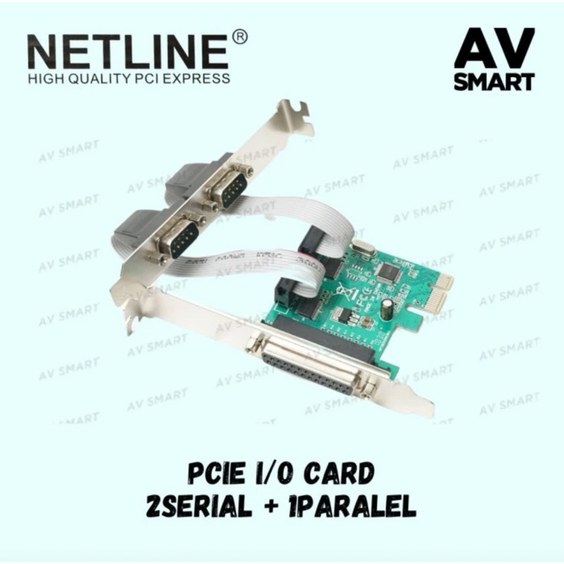 Jual NETLINE PCI Express PCIE I/O Card 2 Serial + 1 Paralel | Shopee ...