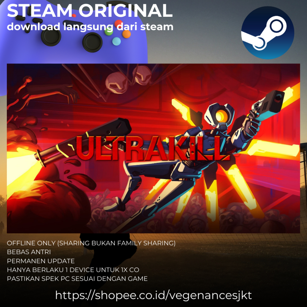 Jual ULTRAKILL PC Game Sharing Original + Latest Update | Shopee Indonesia