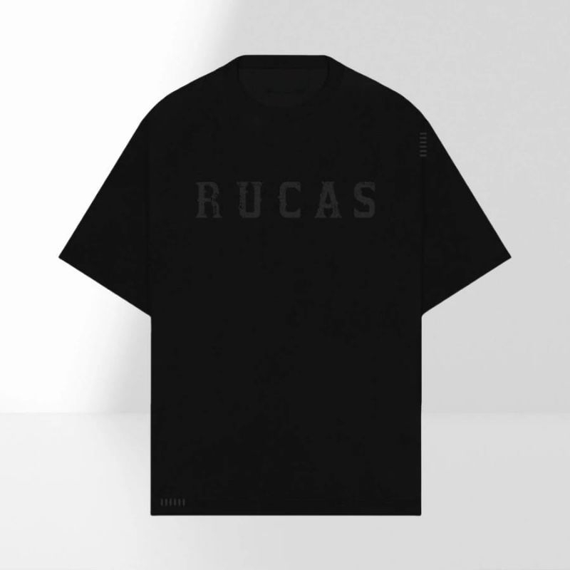Jual Baju Kaos Rucas Hitam Bold S-XXL | Shopee Indonesia