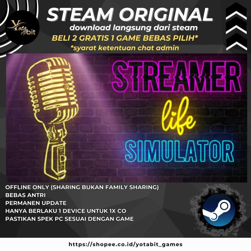Jual Streamer Life Simulator PC Sharing Original Offline | Shopee Indonesia