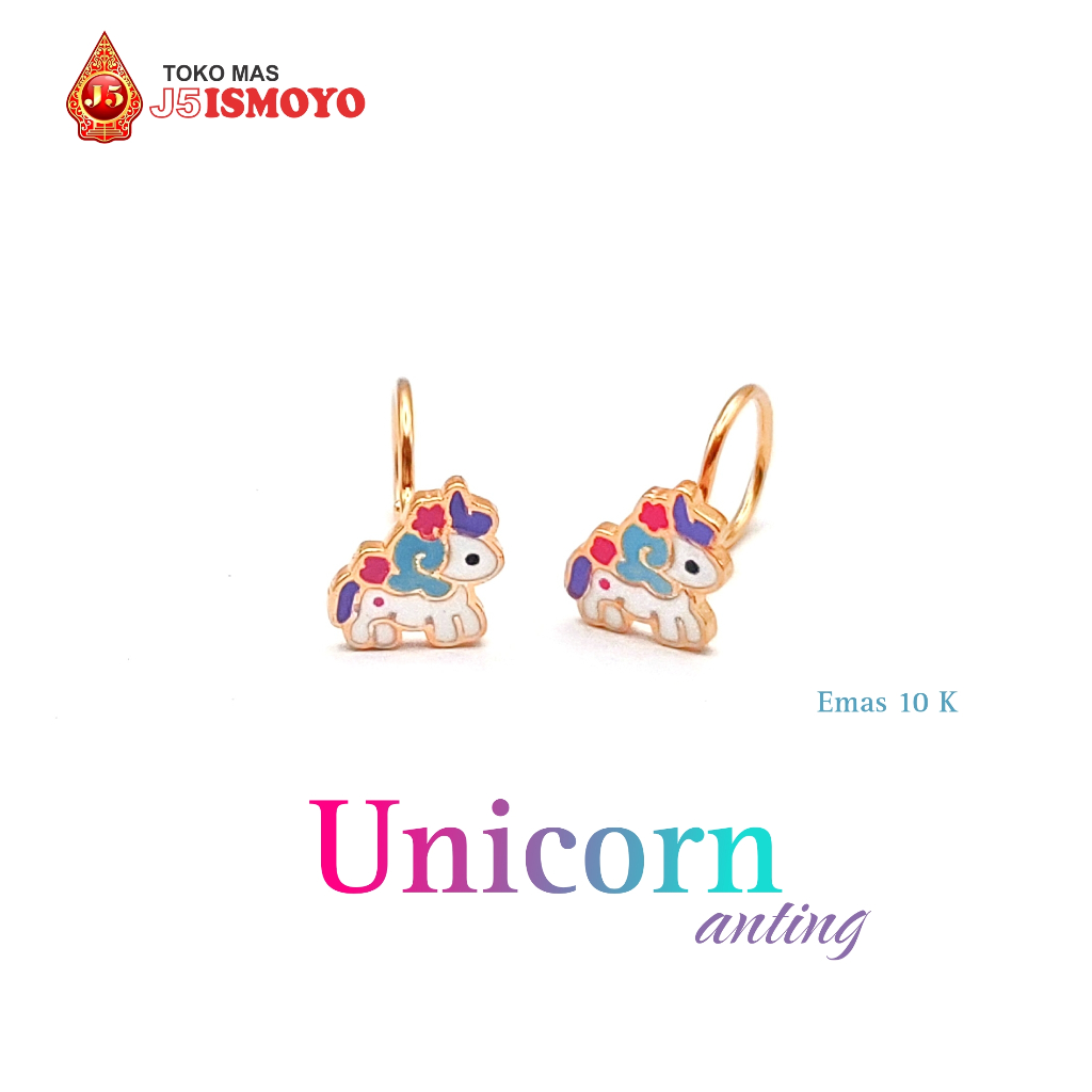 Jual Anting Emas Mas Asli Model Toge Anak Unicorn J5 Ismoyo | Shopee ...