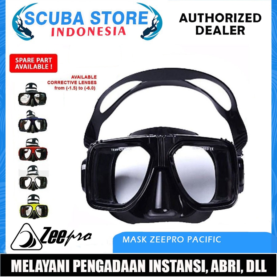 Jual Mask Scuba Diving Zeepro Pacific Snorkeling Masker Kacamata Selam ...