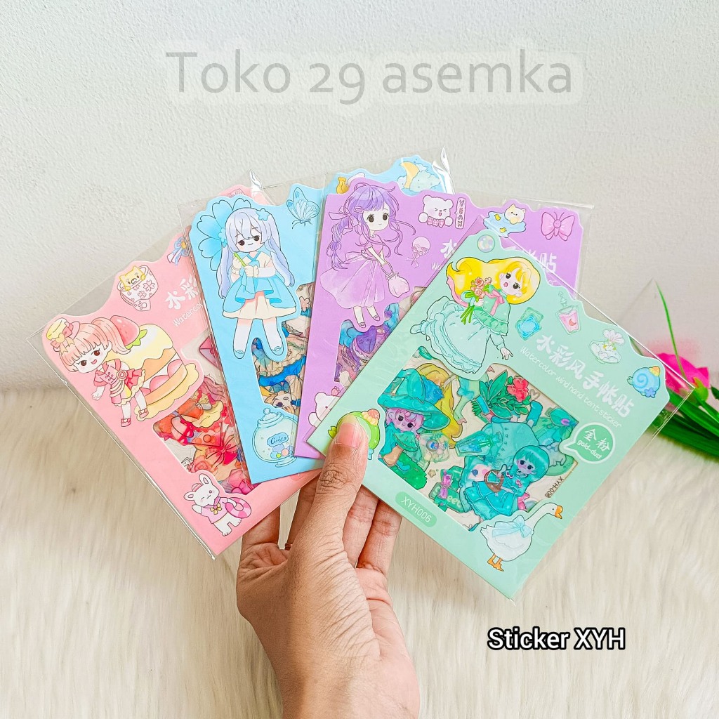 Jual Sticker Motif Karakter Cewek Gold-Dust Kode XYH30 Daily Manual ...