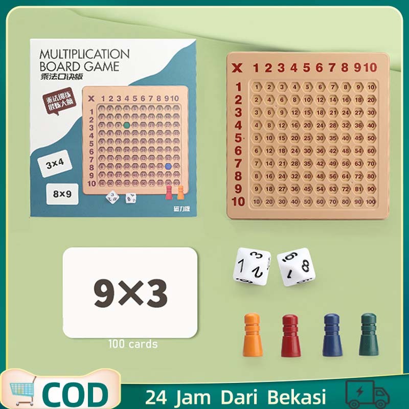 Jual Multiplication Board Game Multiplication Board Game Board Math ...
