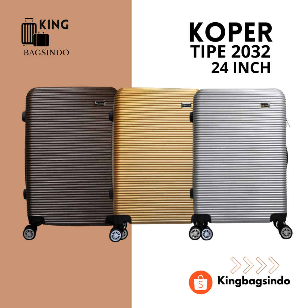 Jual KOPER TRAVEL TIPE 2032 UKURAN 24 INCH KOPER ABS KOPER BAGASI KOPER ...