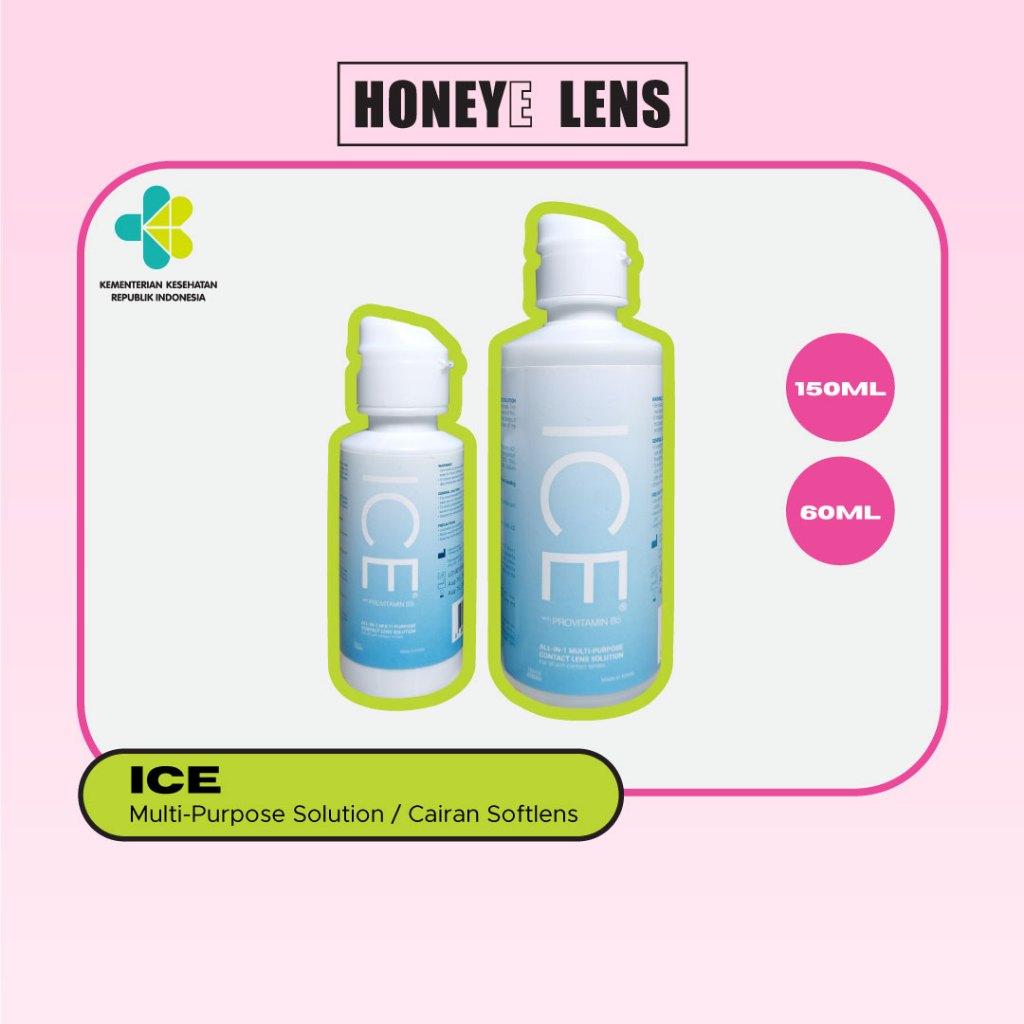 Jual Honeyelens Ice Solutions - Cairan Pembersih Softlens | Shopee ...