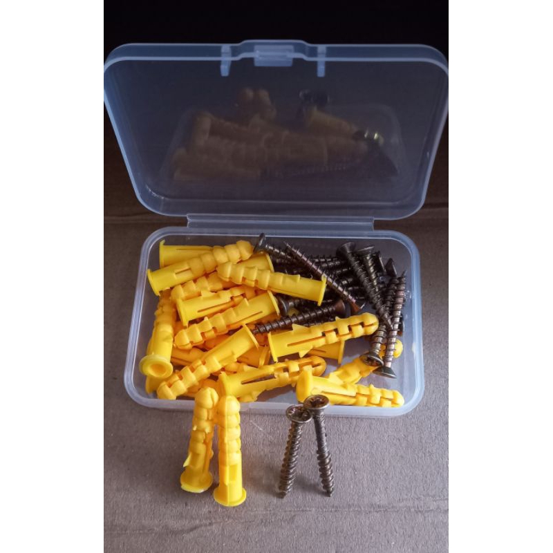 Jual fiser s6/m6 plus sekrup isi 20pcs/pack viser fiser skrup | Shopee Indonesia